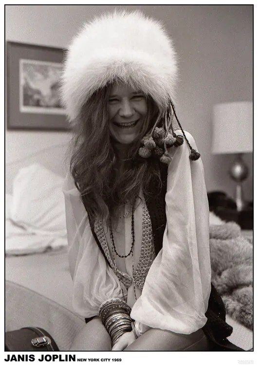 Plakát, Obraz - Janis Joplin - New York Hotel, December, 19 1969, (59.4 x 84 cm)