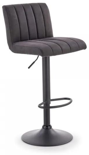 Barová židle Agata / tmavě šedá