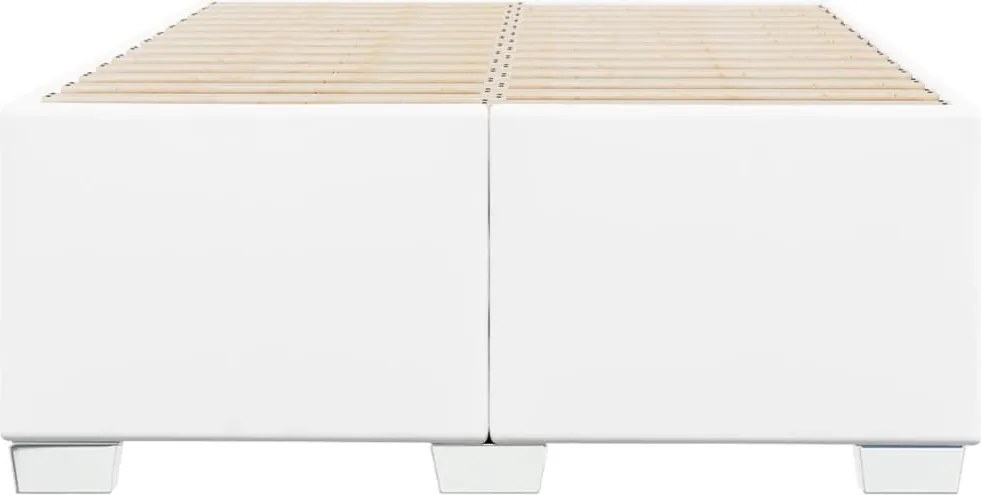 Rám postele bez matrace bílý 120x190 cm umělá kůže 3284549