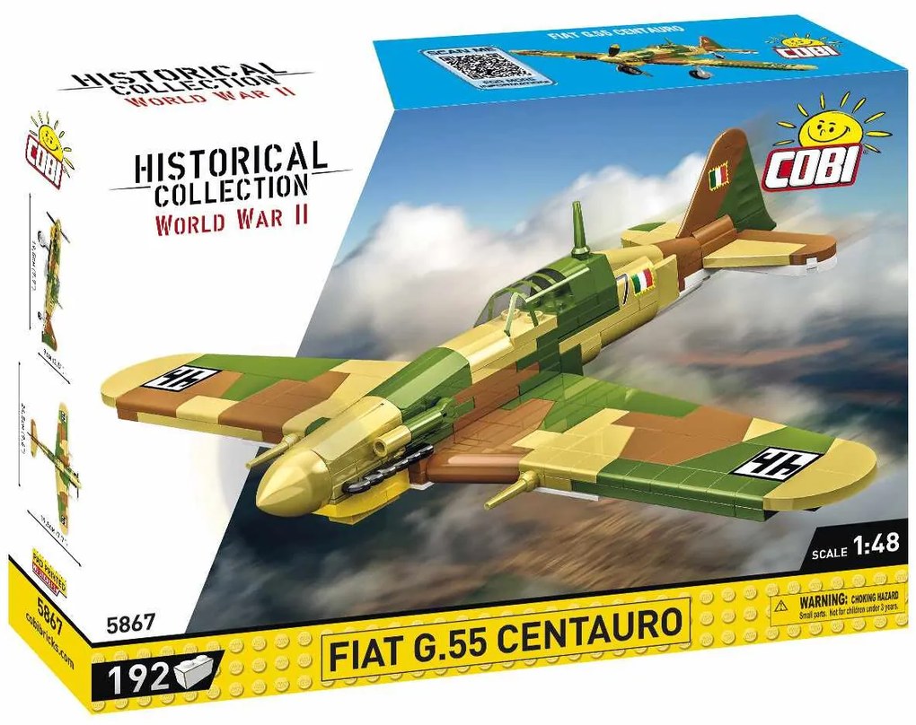 Cobi 5867 italský stíhací letoun fiat g.55 centauro, 1:48