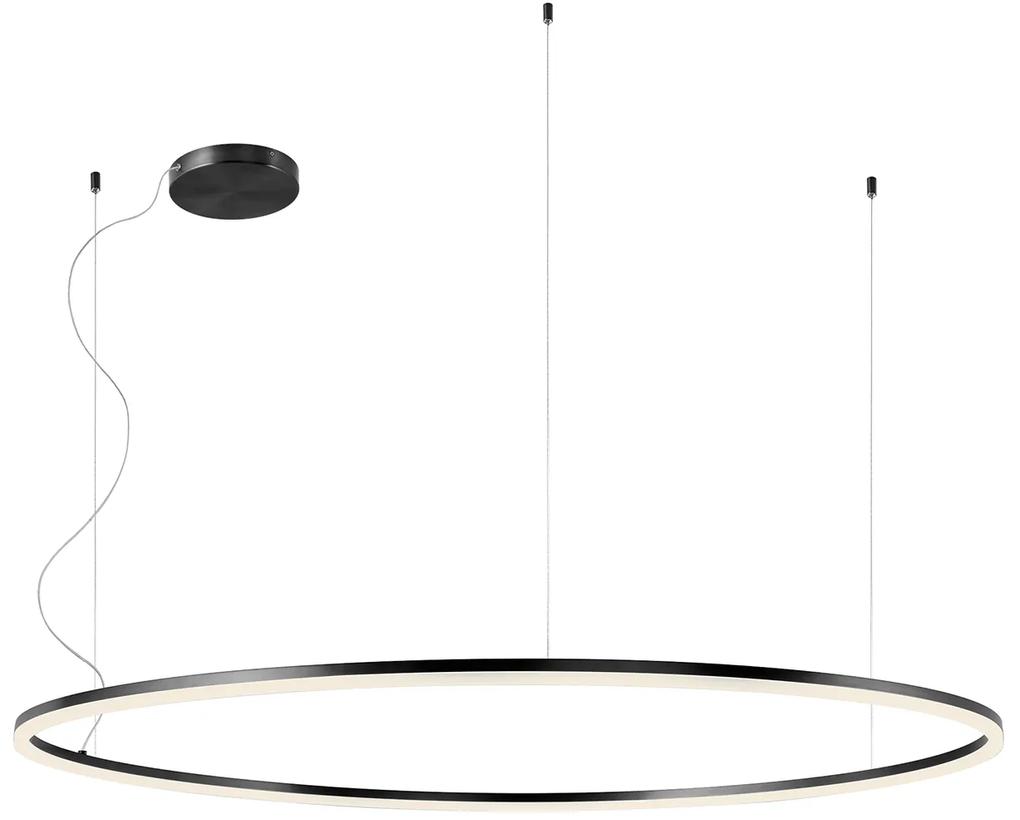 Redo 01-1965 závěsné LED stmívatelné svítidlo Orbit pískově černá, 110W, 4000K, ø150cm