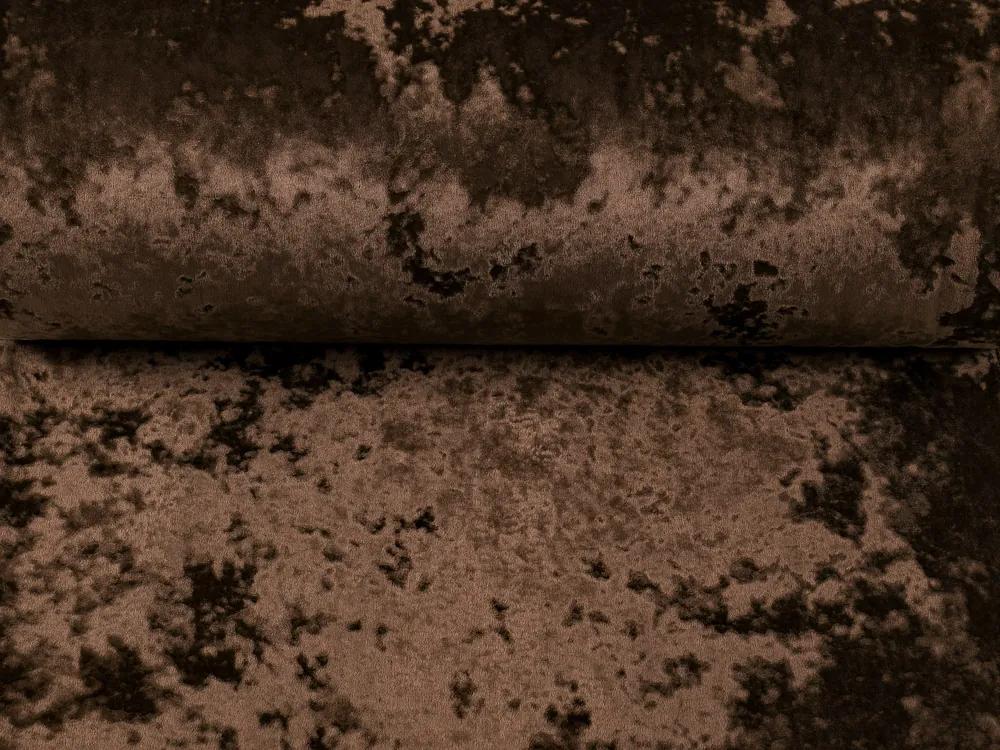 Biante Sametový obdélníkový ubrus Diana DI-004 Tmavě hnědý 100x140 cm