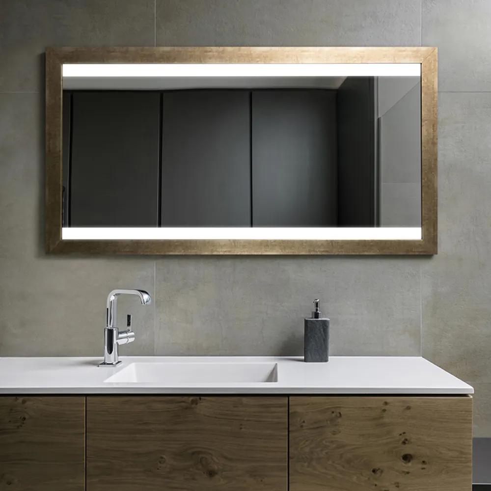 Zrcadlo Wood LED Formio typ B Rozměr: 60 x 60 cm