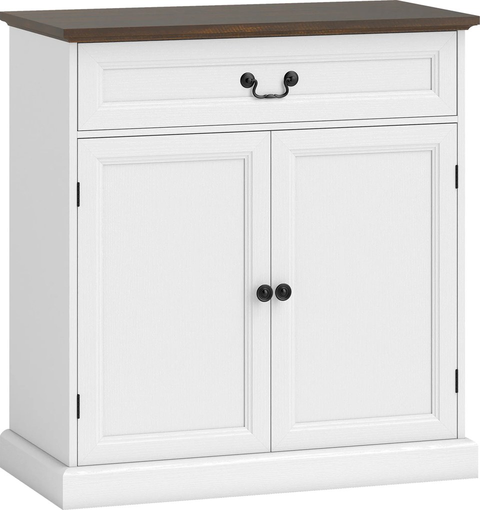 HOMCOM komoda se 2 dvířky a zásuvkou 80 × 40 × 85 cm