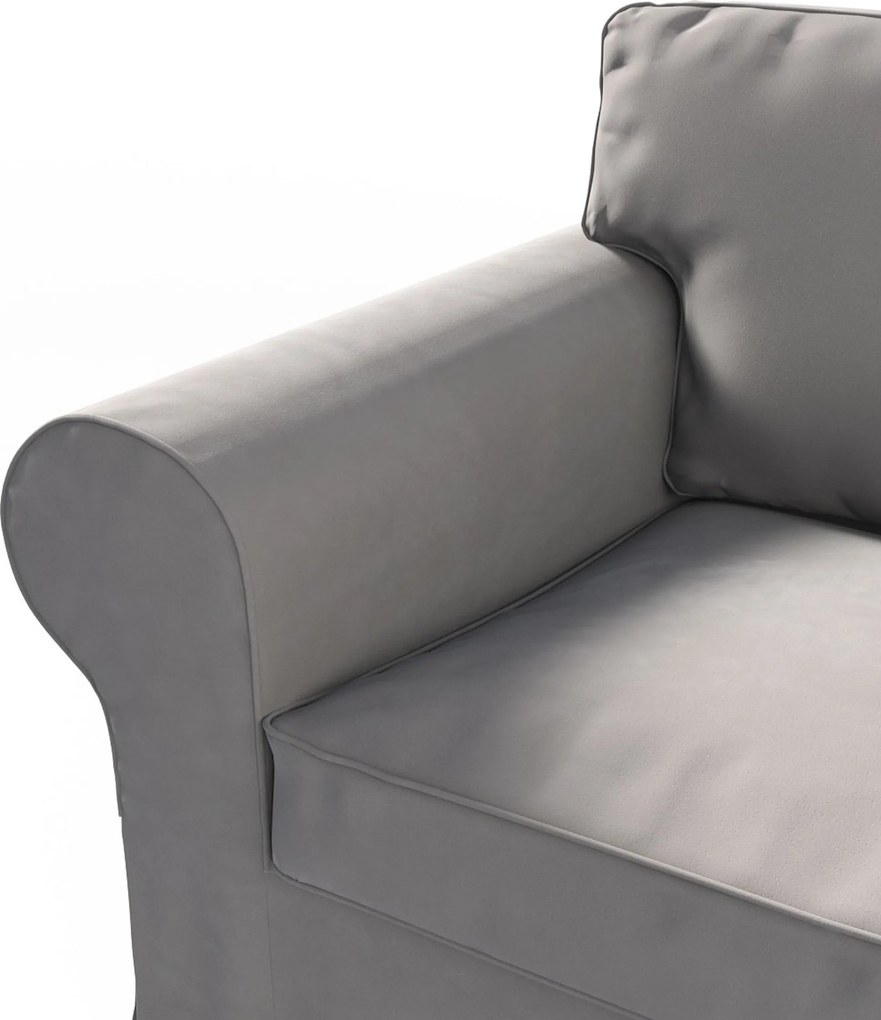Potah na křeslo IKEA Ektorp barva šedá látka lesklé, sametová