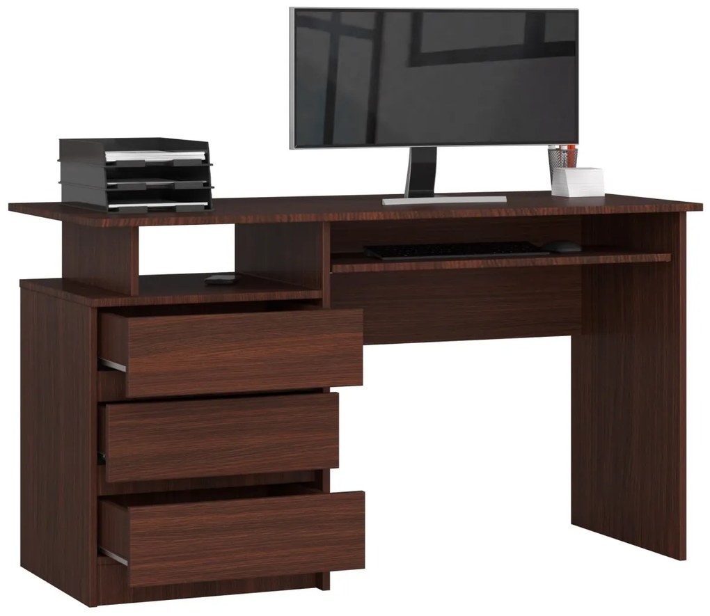 Volně stojící psací stůl CLP 135 cm wenge