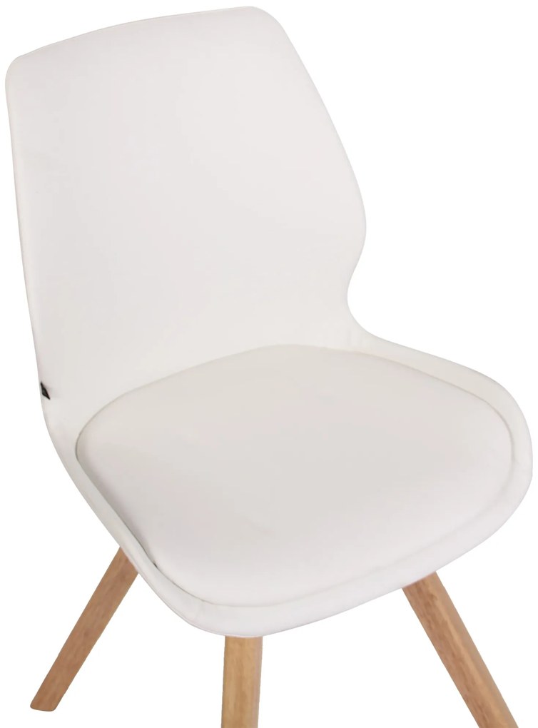 Jídelní židle Carnforth - 2 ks - umělá kůže | bílé
