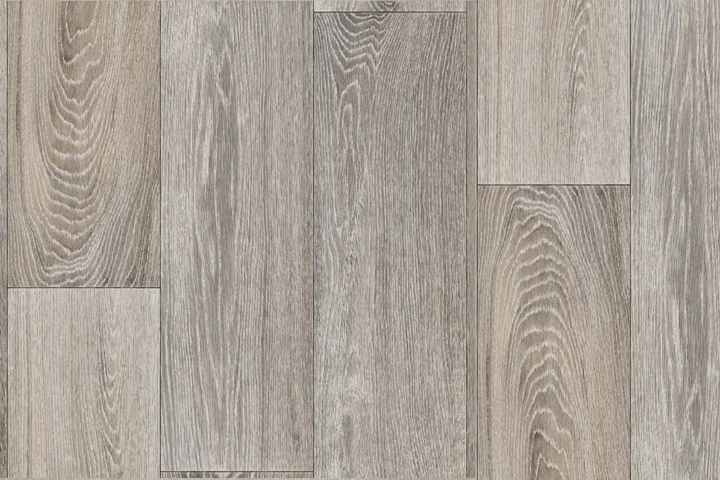 PVC podlaha - lino Texalino Supreme 6182 Pure Oak, na mieru, šíře 5m, hnedá, filc, chodba / predsieň, Beauflor