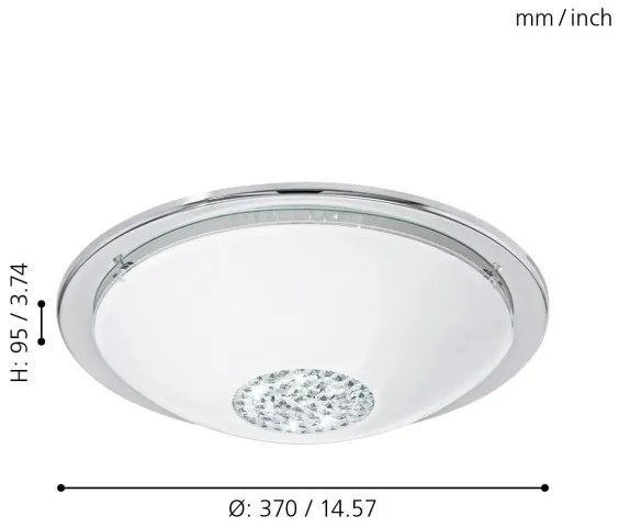 Eglo 93778 - LED stropní svítidlo GIOLINA LED/12W/230V