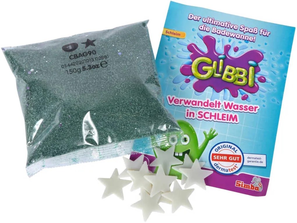 SIMBA Glibbi Galaxy Slime sliz zábavný do vany s hvězdičkami svítící ve tmě s5953492