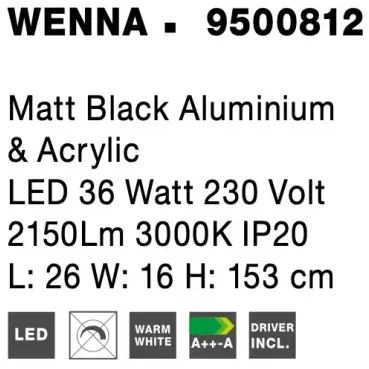 LED stojací lampa Cornice