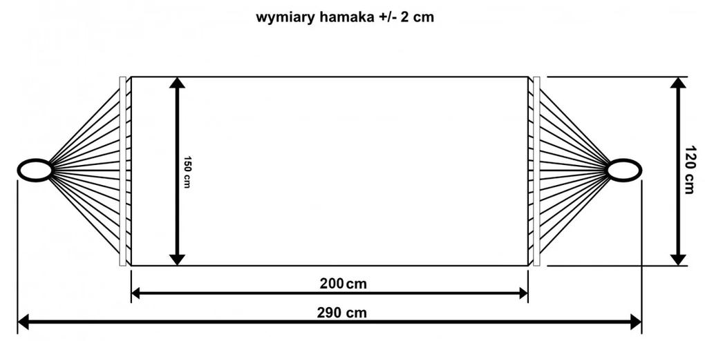 Hamaka pro 2 osoby 200x150cm Royokamp