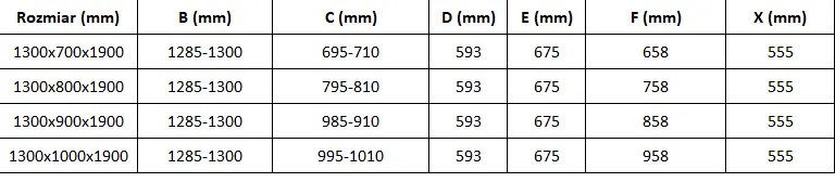Mexen Omega sprchový kout 130x100cm, 8mm sklo, chromový profil-čiré sklo, 825-130-100-01-00
