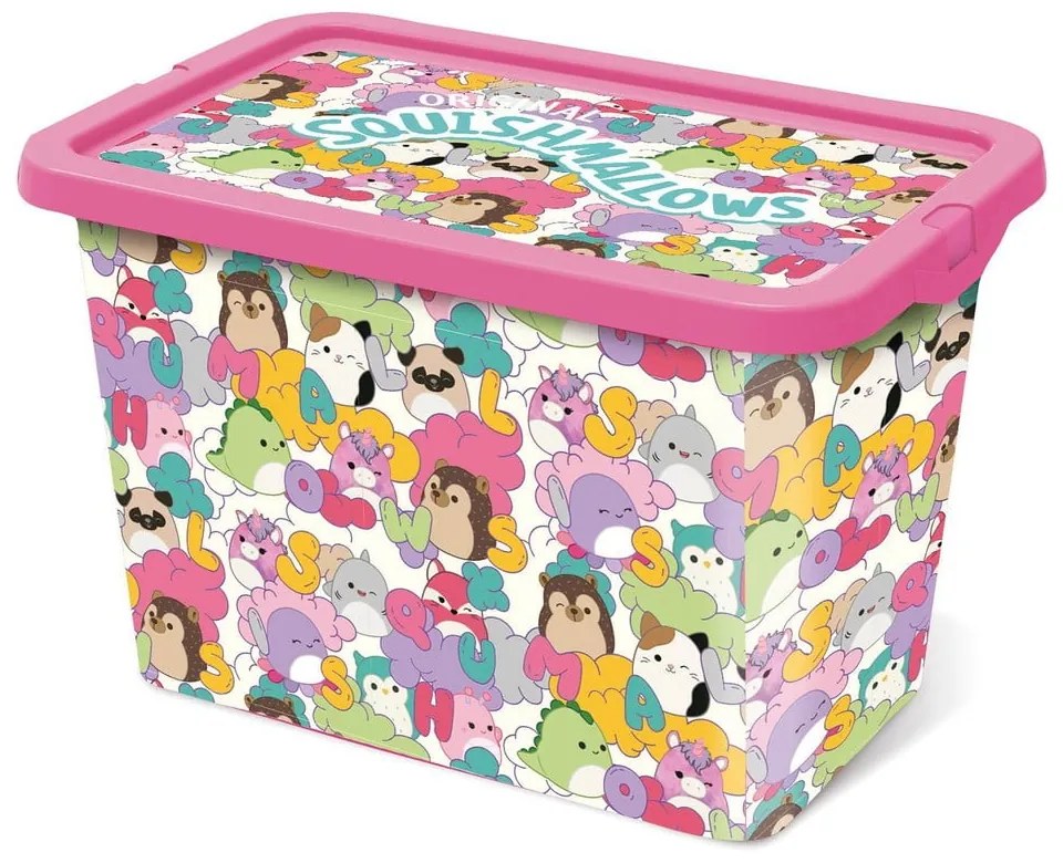 Plastový dětský úložný box 29x19x18 cm Stor – SQUISHMALLOWS Biano.cz