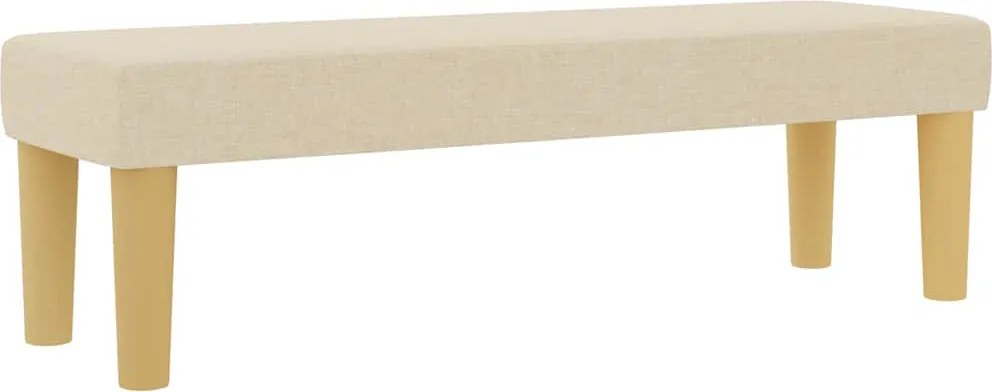 Postel s boxspringem s čelo Krémová 200 x 120 cm textil 3344371