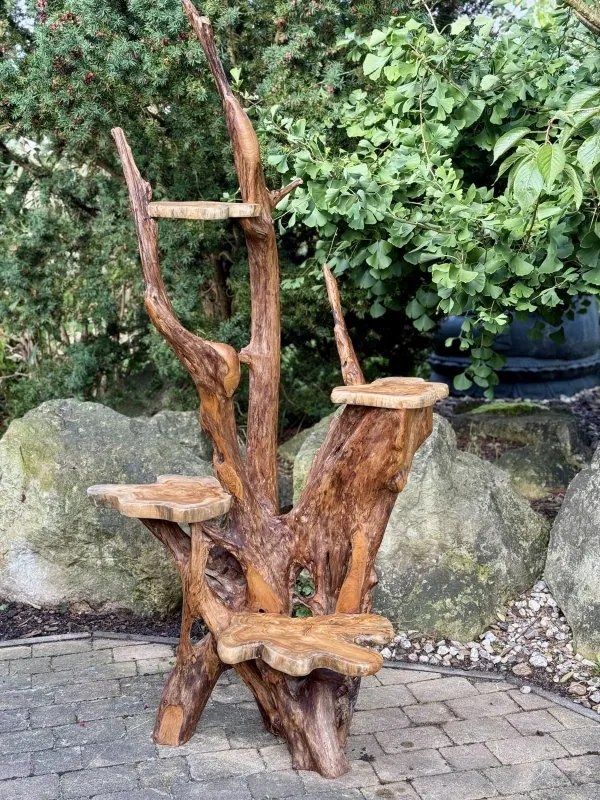 Škrabadlo pro kočky nebo stojan na květiny, Teak 209 cm 185 - 220 cm