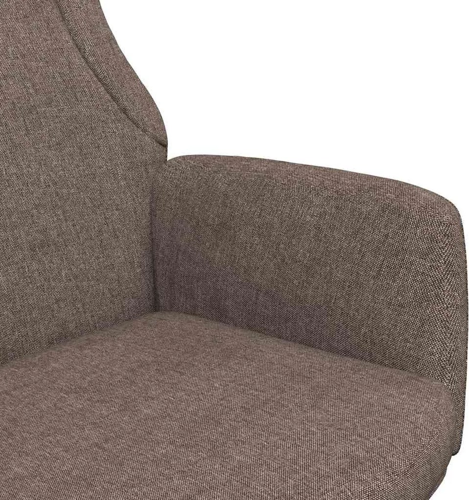 Relaxační židle taupe textil 341403