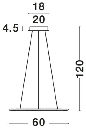 LED lustr Livorno 60 Chrome
