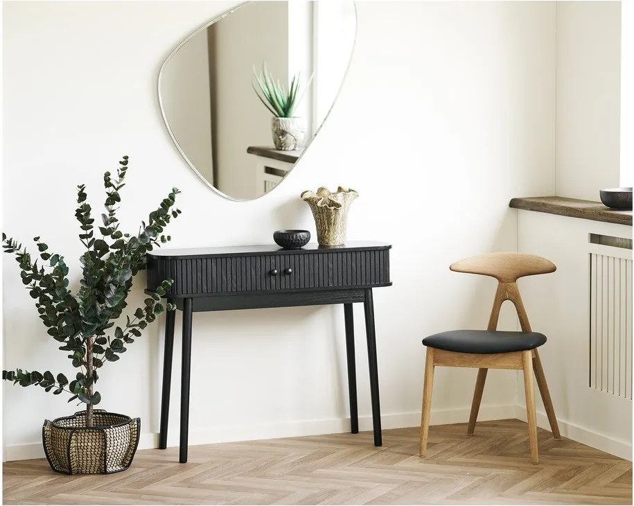 Černá/v přírodní barvě jídelní židle z dubového dřeva Lanuza – House Nordic