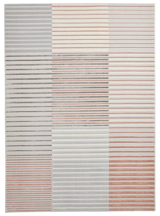 Růžový/šedý koberec 220x160 cm Apollo - Think Rugs