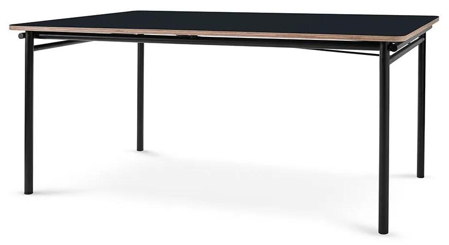 Stůl MORE, 100 x 220 cm, kouřový dub a černá základna - Eva Solo