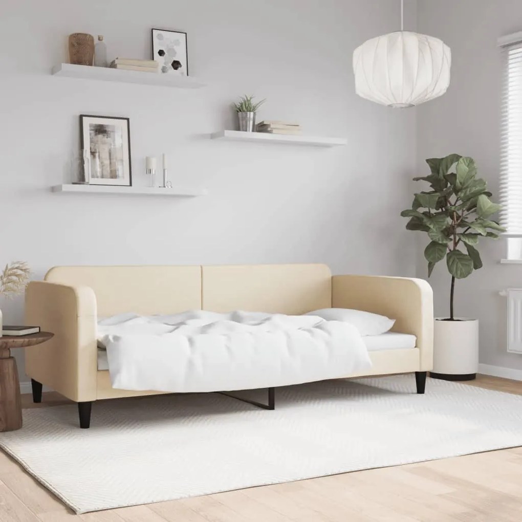 Válenda krémová 90 x 200 cm textil 354037