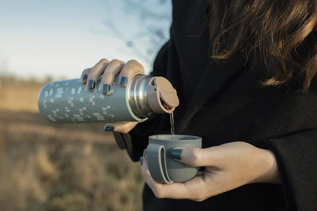 Zopa Termoska na tekutiny se silikonovým držákem 400 ml City