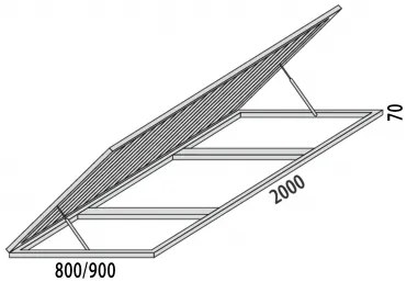 Lamelový rošt boční Domestav 241 Rozměr: 90x200