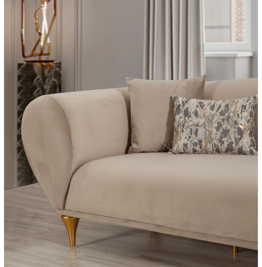 Hanah Home Třímístná pohovka MEBLON krémová 867UNQ1551