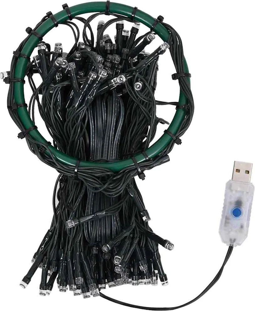 Světelná síť na vánoční stromek 150 barevných LED diod 150 cm 328868