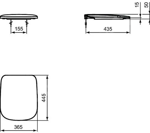 Ideal Standard Esedra WC sedátko softclose T318101