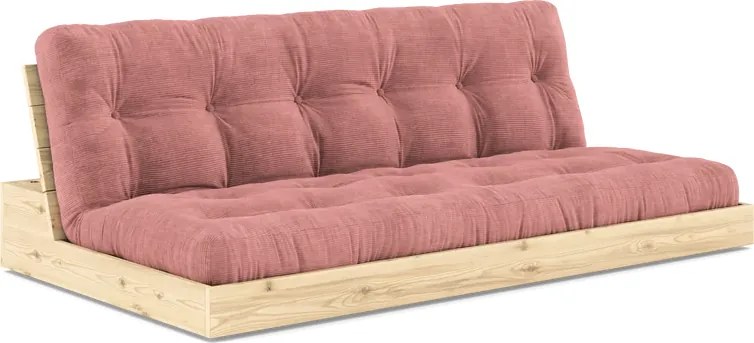 Karup Design Rozkládací pohovka BASE - 516 Sorbet Pink / Bez bočních boxů