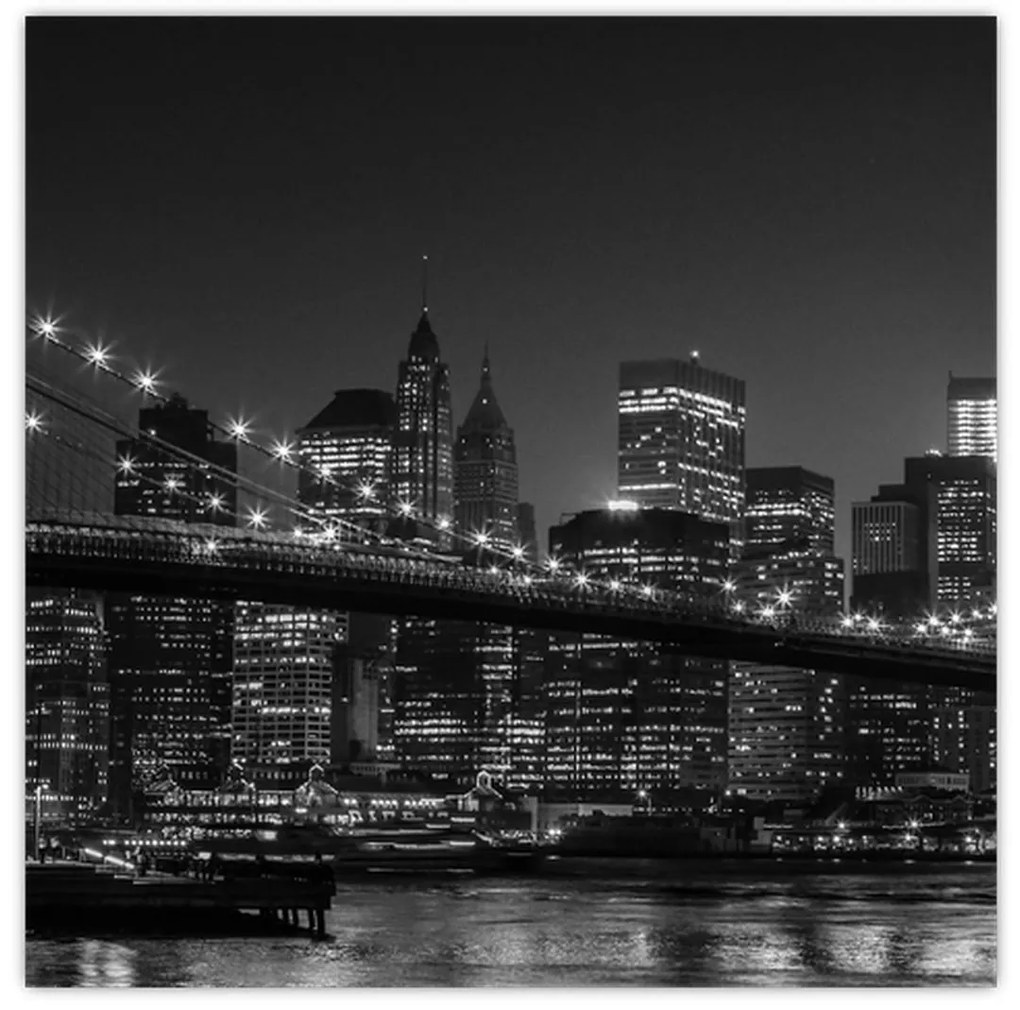 Obraz Brooklyn mostu v New Yorku (30x30 cm)