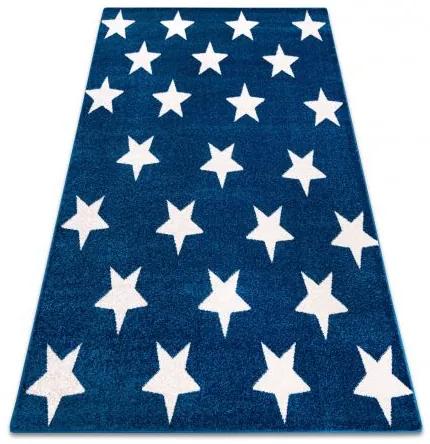 koberec SKETCH FA68 Marocký jetel, Mříž, modro bílý Hvězdy velikost 180x270 cm | krásné koberce cz