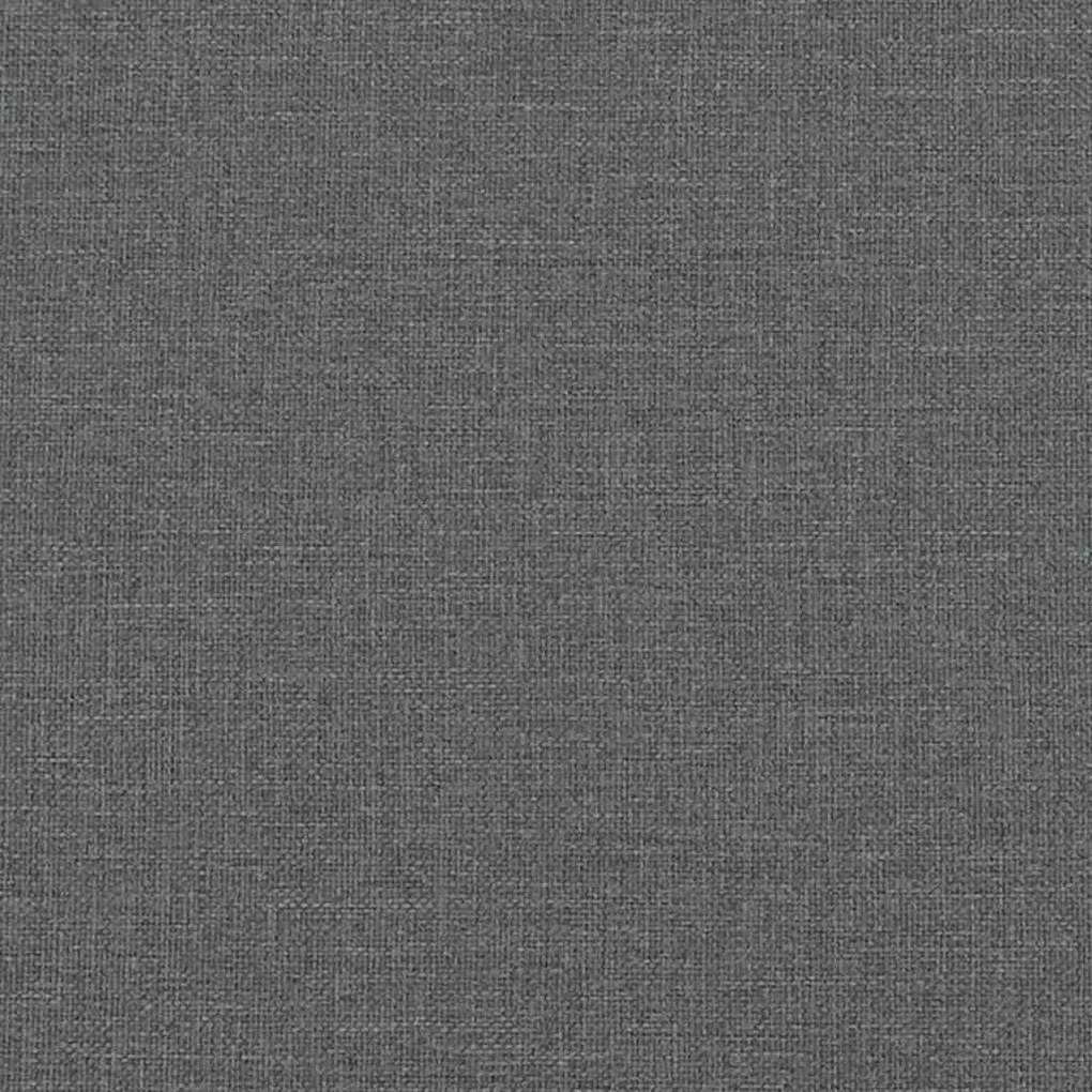 Stolička s dřevěnými nohami tmavě šedá textil 329447