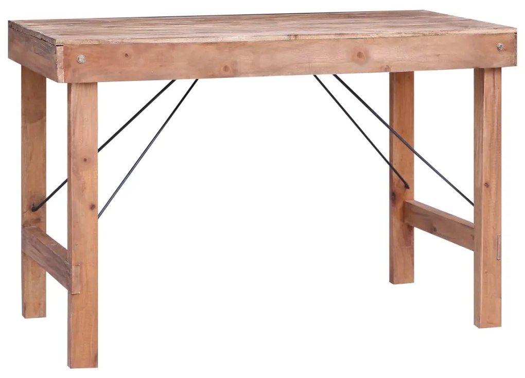 283941 vidaXL Jídelní stůl 120 x 60 x 80 cm masivní recyklované dřevo