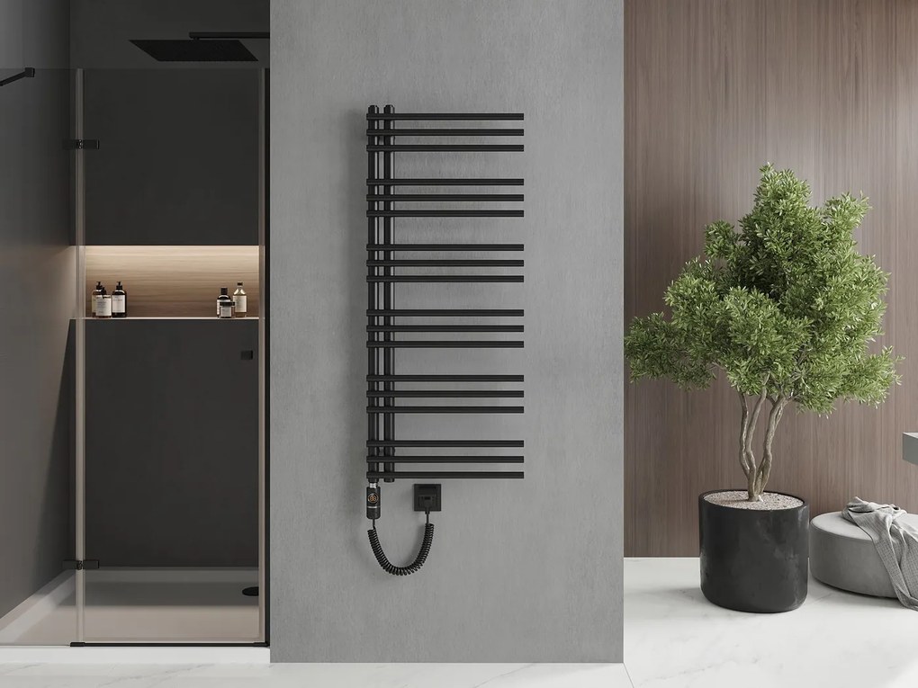 Mexen Neptun, elektrické topné těleso 1200 x 500 mm, 600 W, černá, W101-1200-500-2600-70
