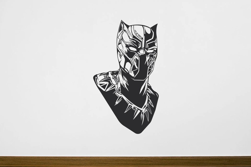 Lepy.cz Samolepka na zeď Black Panther Velikost (šířka x výška): 50x87cm, Barevná varianta: Lípová zelená