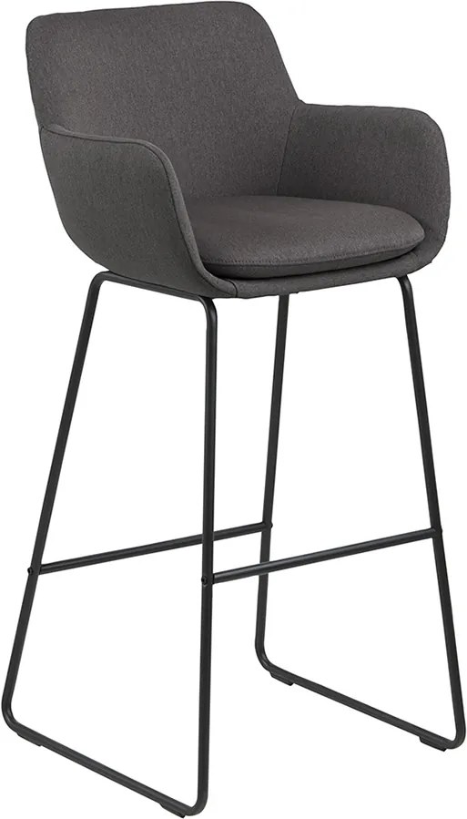 Barová židle Sarah (SET 2 ks), tmavě šedá