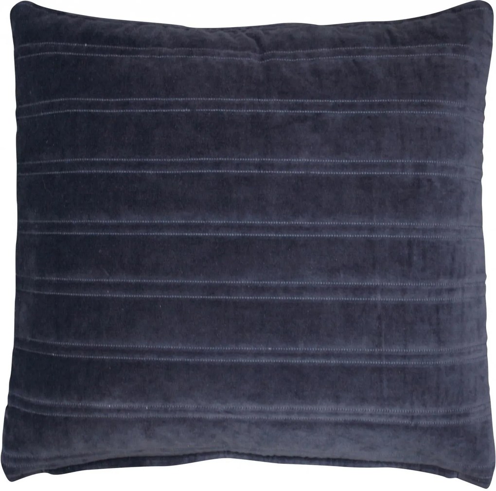 Krasilnikoff Sametový povlak na polštář Dark Blue 50x50, modrá barva, textil