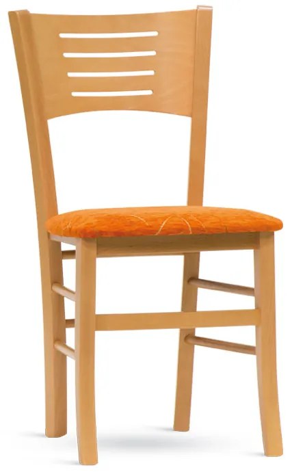 Stima Židle ATALA s čalouněným sedákem Odstín: Tmavě Hnědá, Látky: TRISTAN beige 14