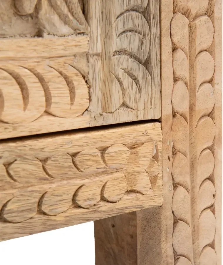 furniture-nabytek.cz - Masivní koupelnová skříňka Santoro z dřeva mango, přírodní – 80×40×80 cm