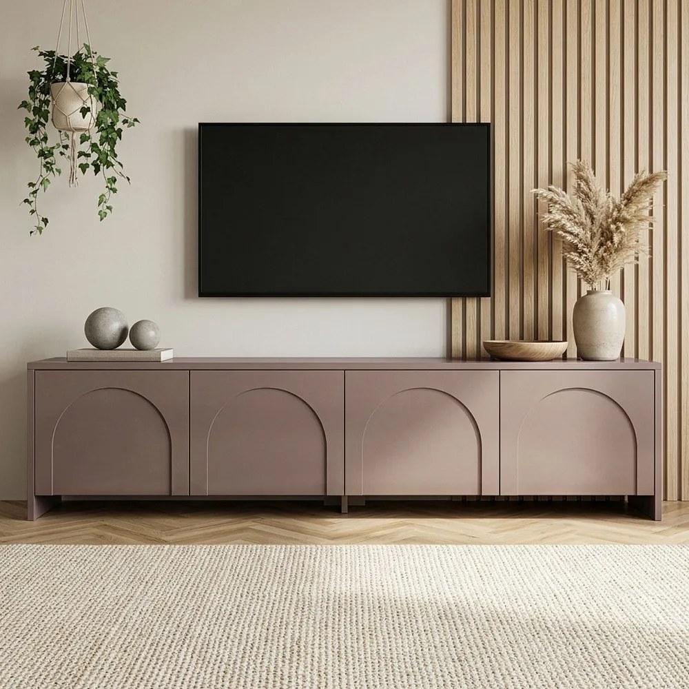 Taupe TV stolek 180x45x32 cm Aurelia – Kalune Design