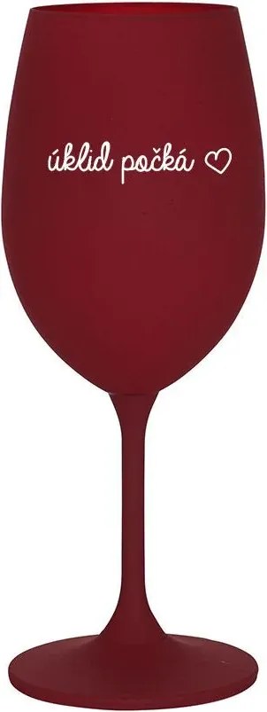 ÚKLID POČKÁ - bordo sklenice na víno 350 ml