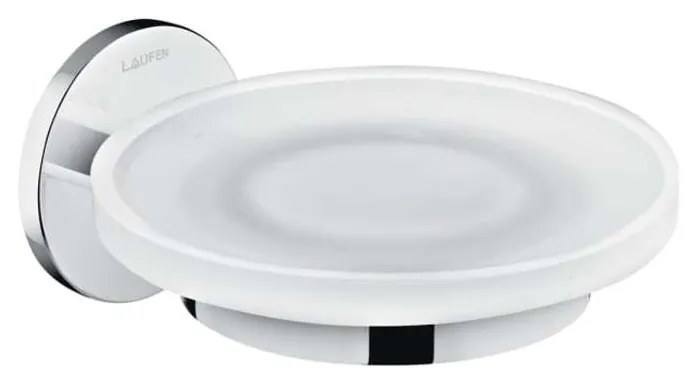 Laufen Cana - Mýdlenka s držákem, sklo/chrom H3831310040001