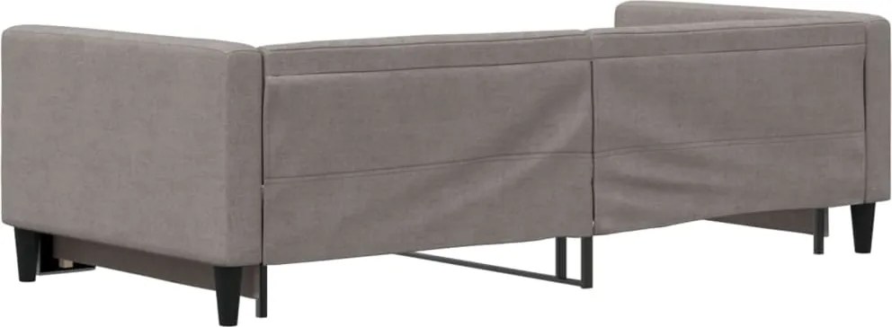 Válenda s přistýlkou taupe 90 x 200 cm textil 3196581