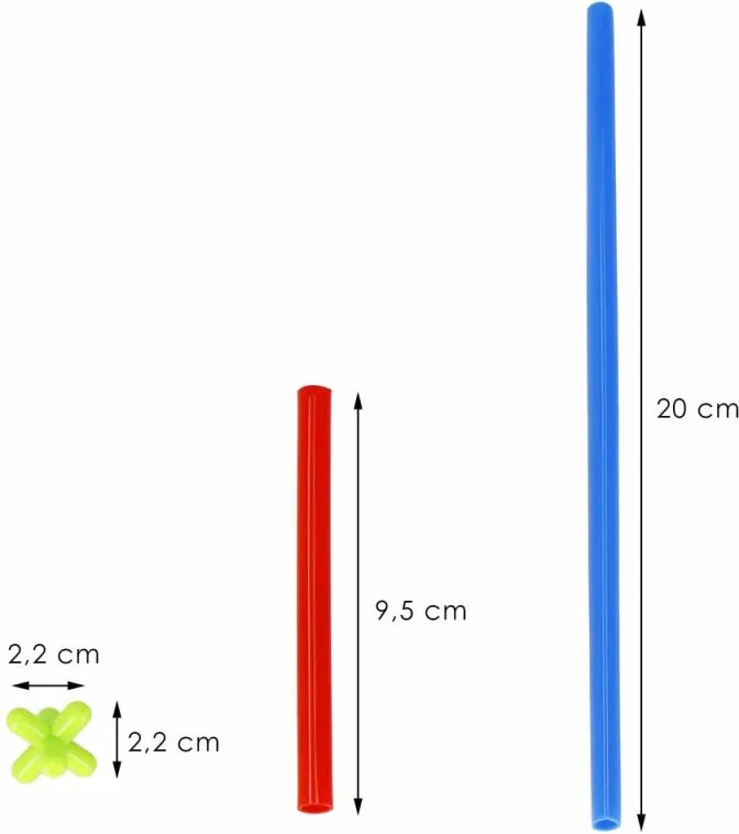 Kreativní stavění ze slámek 800 dílků SPRINGOS KG0033