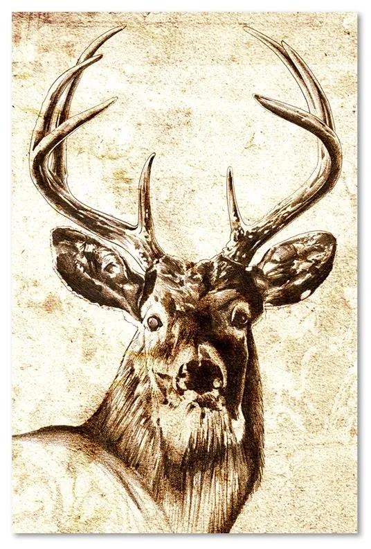Gario Obraz na plátně Malovaný jelen Rozměry: 40 x 60 cm