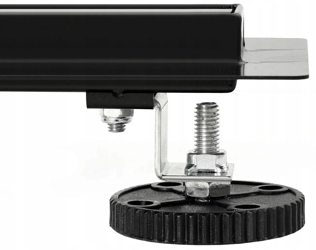 REA - Lineární odtokový žlab Neo Slim Pro 500mm, černá, REA-G6992