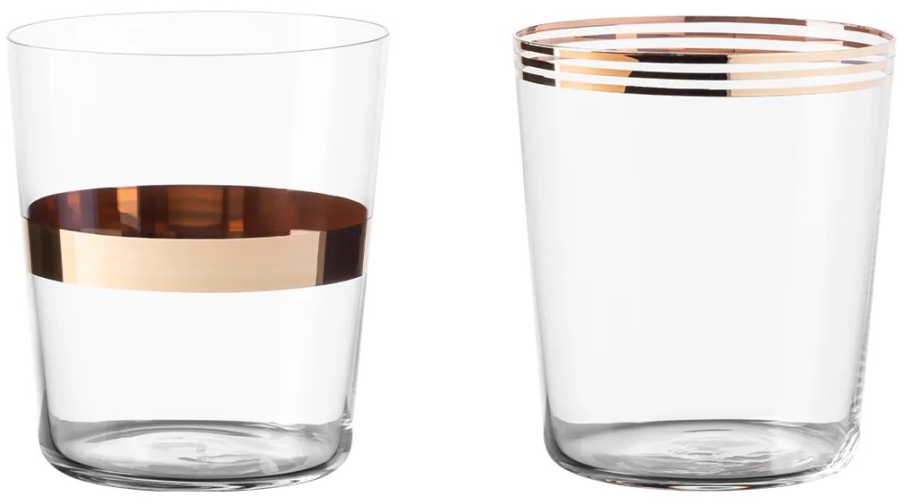 Poháry Tumbler 440 ml, set 12 ks - 21st Century Glas Lunasol META Glass - W0081